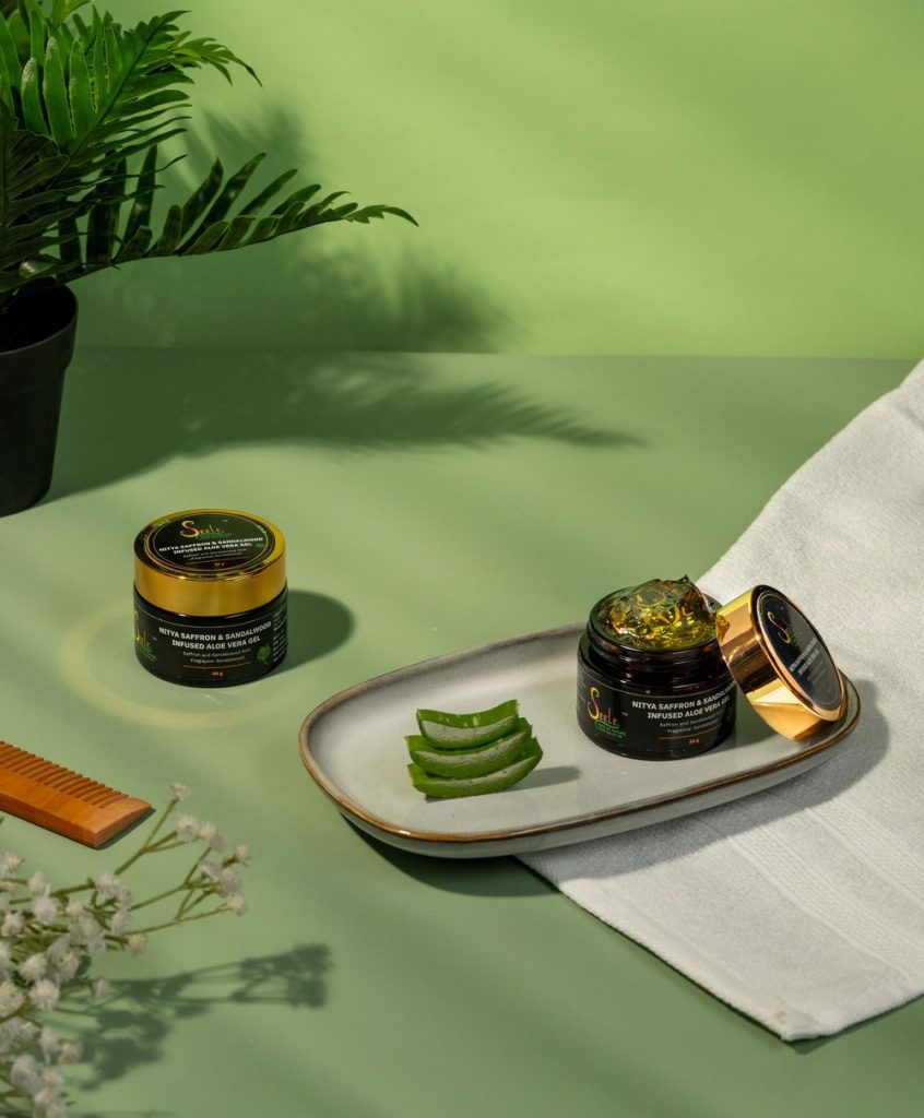 Nitya Saffron & Sandalwood Infused Aloe Vera Gel – Seele By Jess